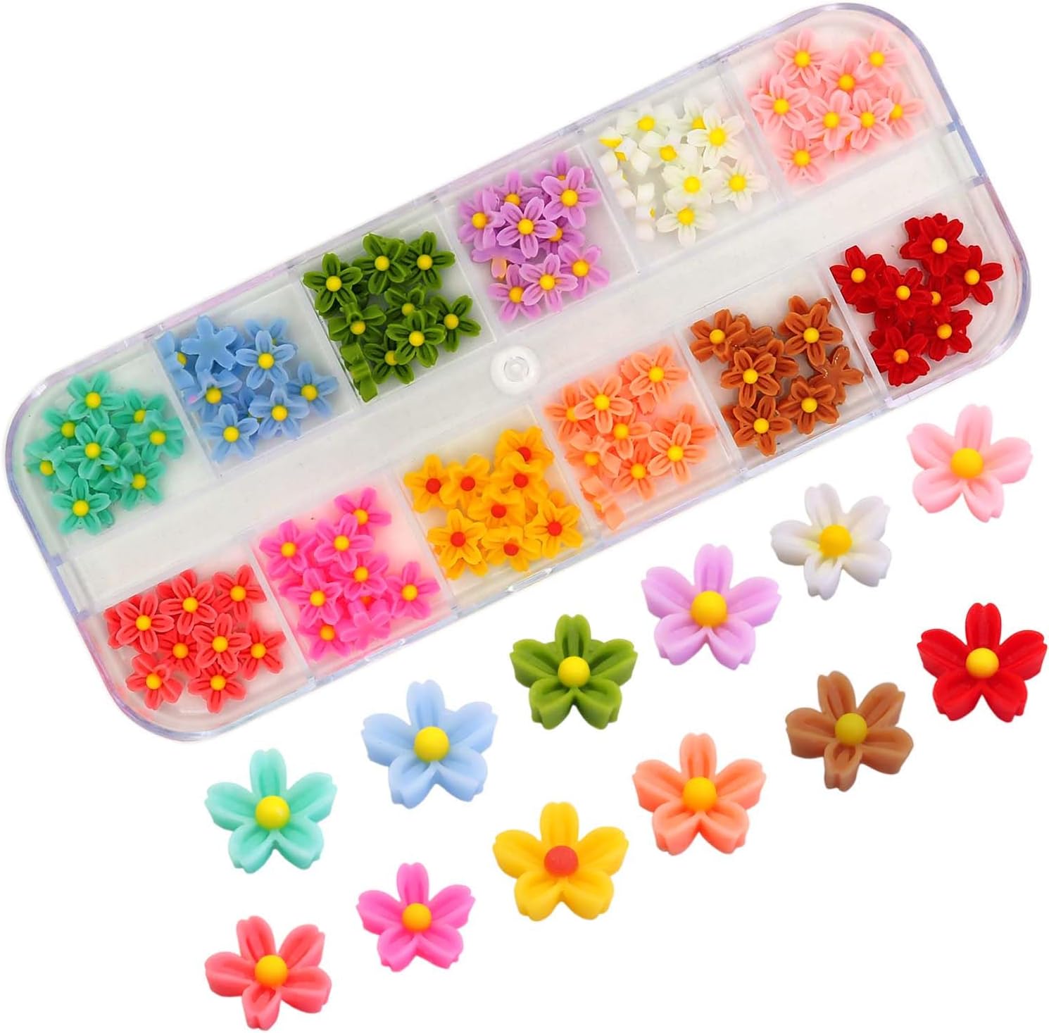 Amazon.com: Youmeizer 120PCS Mini Artificial Flowers Micro Resin Flower ...