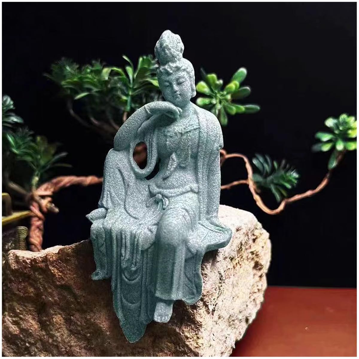 Amazon.com: livelyfish Fish Tank Decorations Buddha Statue Aquarium ...