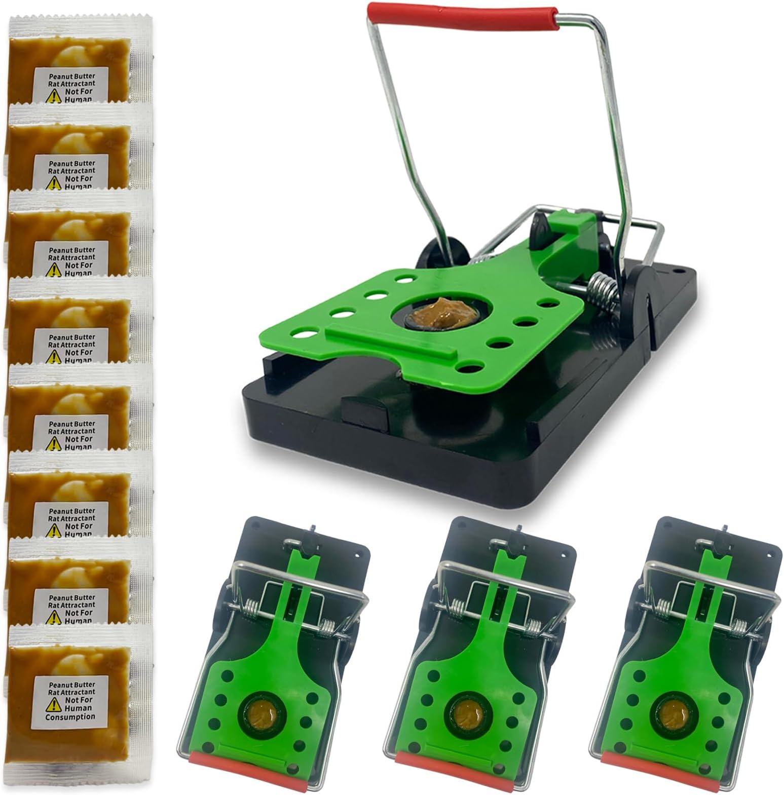 Rat Reaper XL Rat Traps 2 Pack - Pre-Baited Professional Quality ...