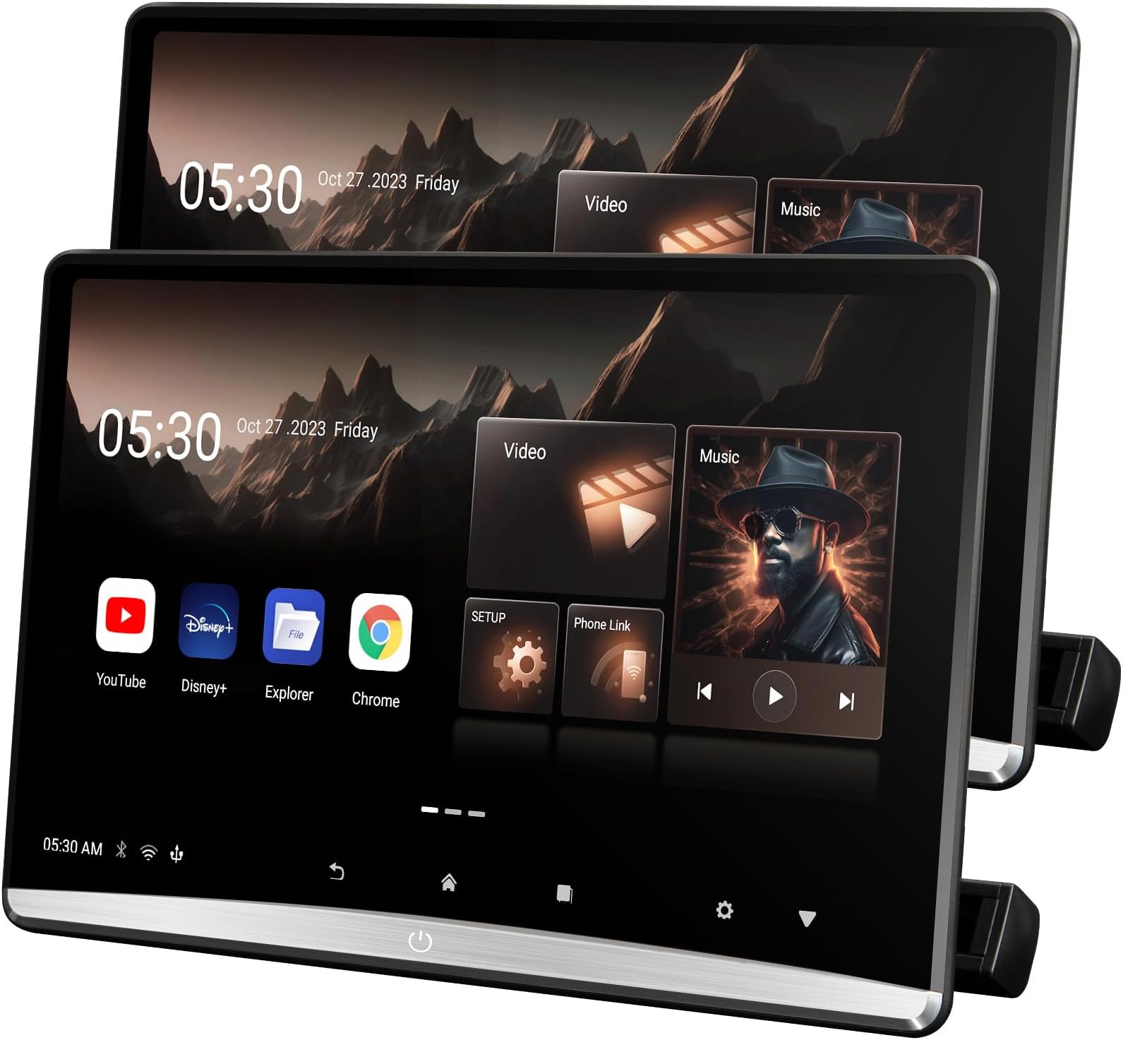 Amazon.com: 12.4 inch 4K Android 11 Portable Car TV Headrest Monitor ...