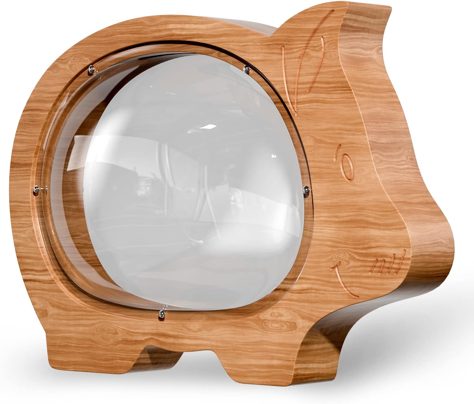 Amazon.com: eBuyGB Transparent Piggy Bank Plastic Money Box for Kids ...