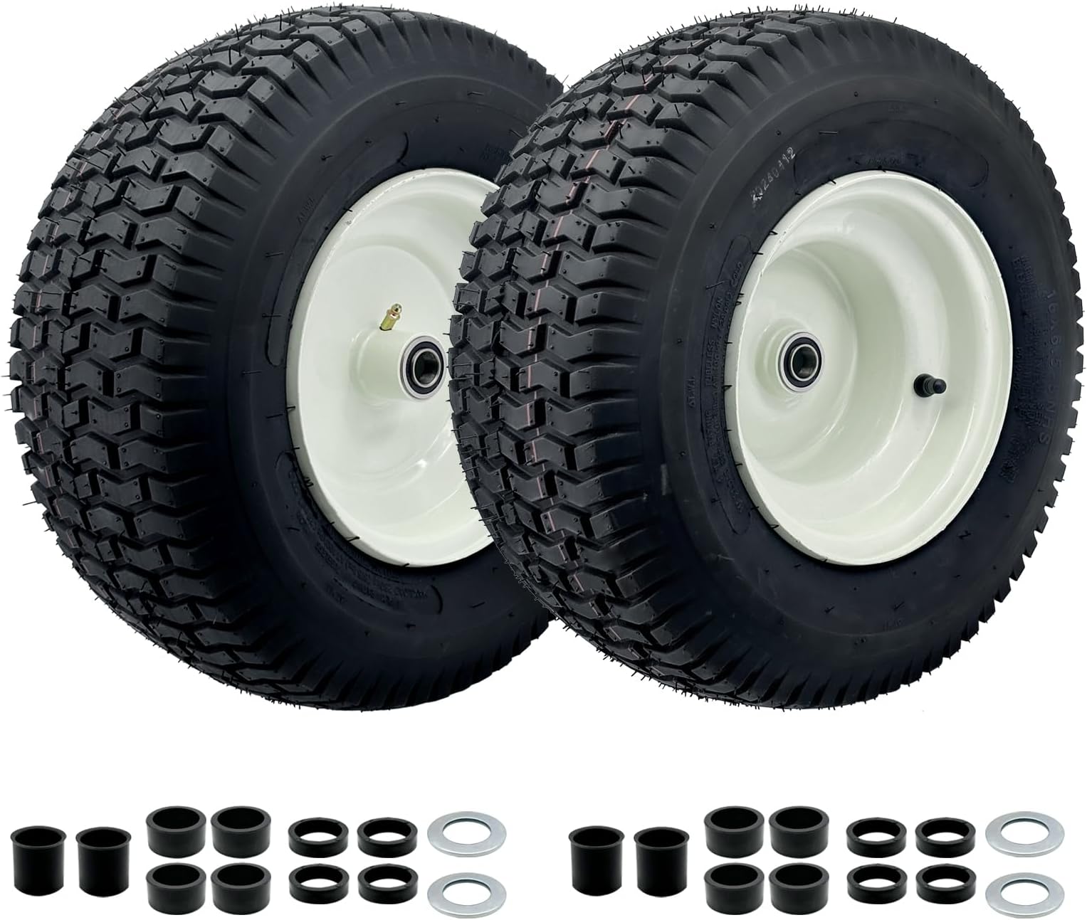 Amazon.com: 2-Pack 16 x 6.5-8 Riding Lawn Mower Tire and wheel with 3/4 ...