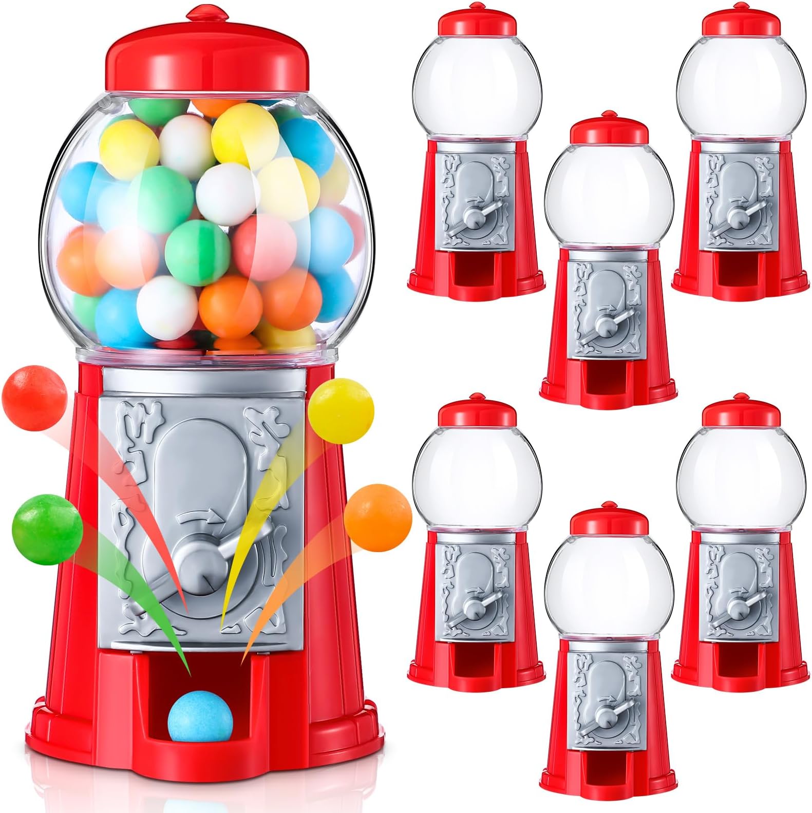 Amazon.com: VioraWhite 12 Pack Mini 5" Gumball Machine Without Candy ...