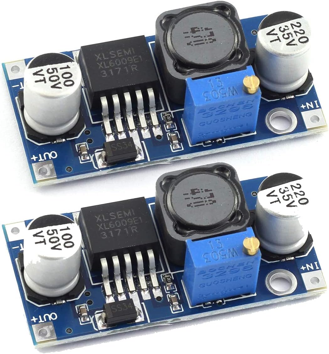 Shockley XL6009 DC-DC Boost Converter Module 3V-32V to 5V-35V 4A ...