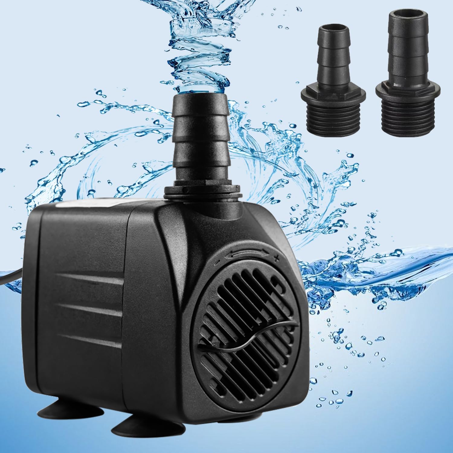 Submersible Pump, 1800L/H 25W Aquarium Submersible Water Pump, Ultra ...