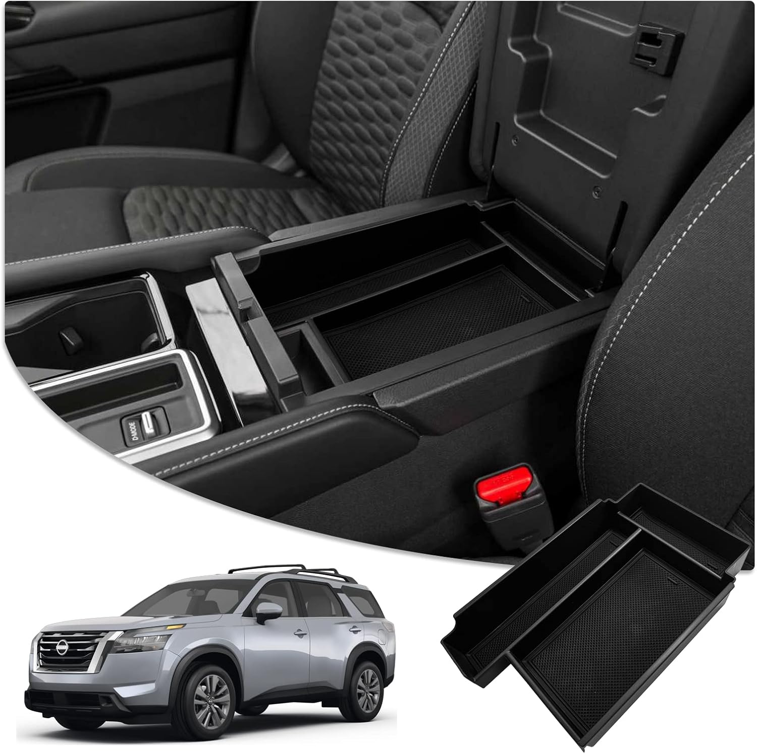 CDEFG Center Console Accessory Organizer Compatible with Nissan ...
