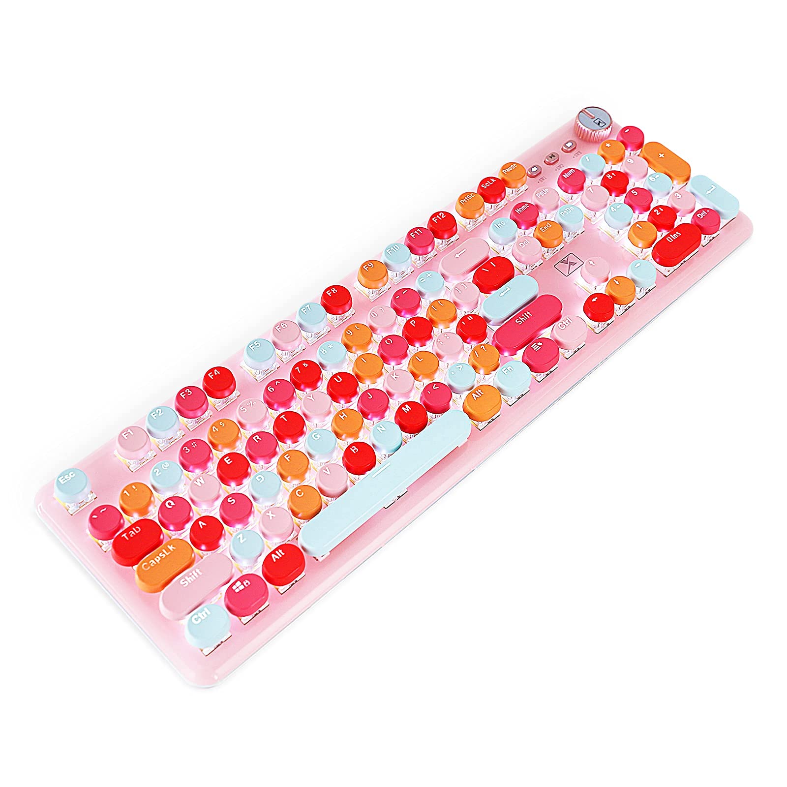 Buy CC MALL Typewriter Style Gaming Keyboard, Retro Steampunk Vintage ...