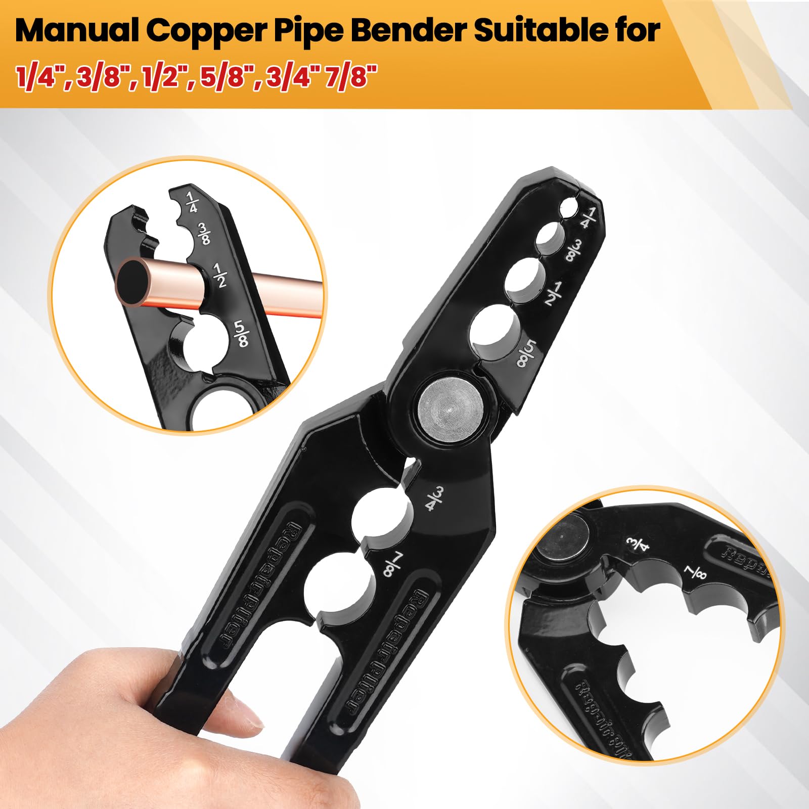 Copper Tube Rounder Manual - 6 Hole Flat Tube Repair Tool For ...