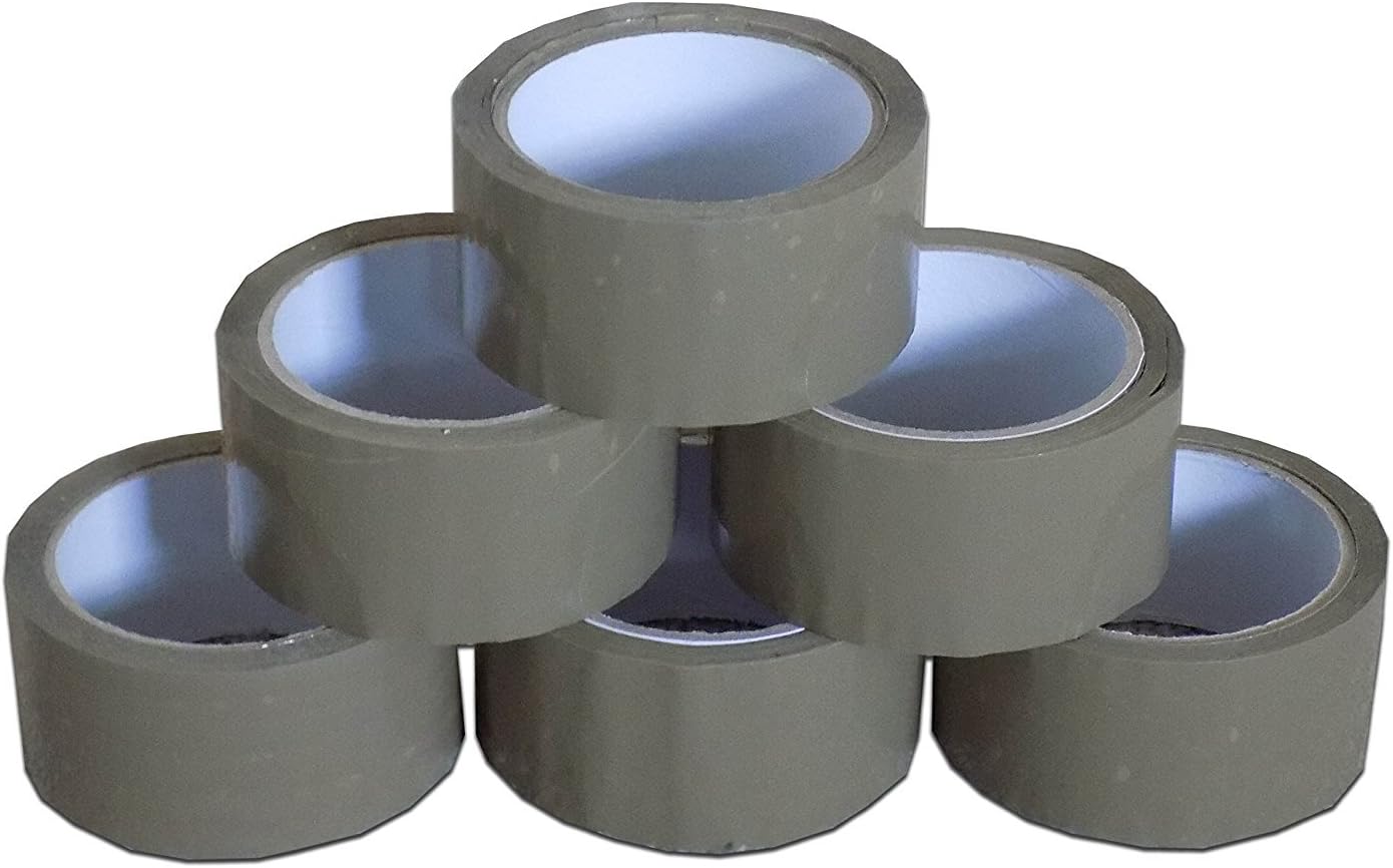 Speedy Packaaging 36 ROLLS BROWN/BUFF PACKING TAPE, PARCEL TAPE ...