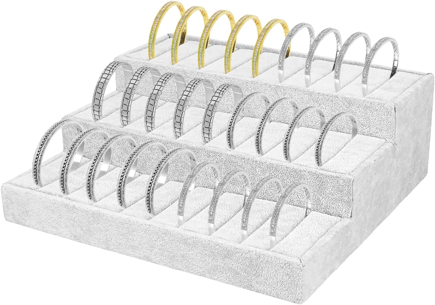 Amazon.com: QWORK Bangle Display Tray - 27 Slot Showcase Organizer for ...