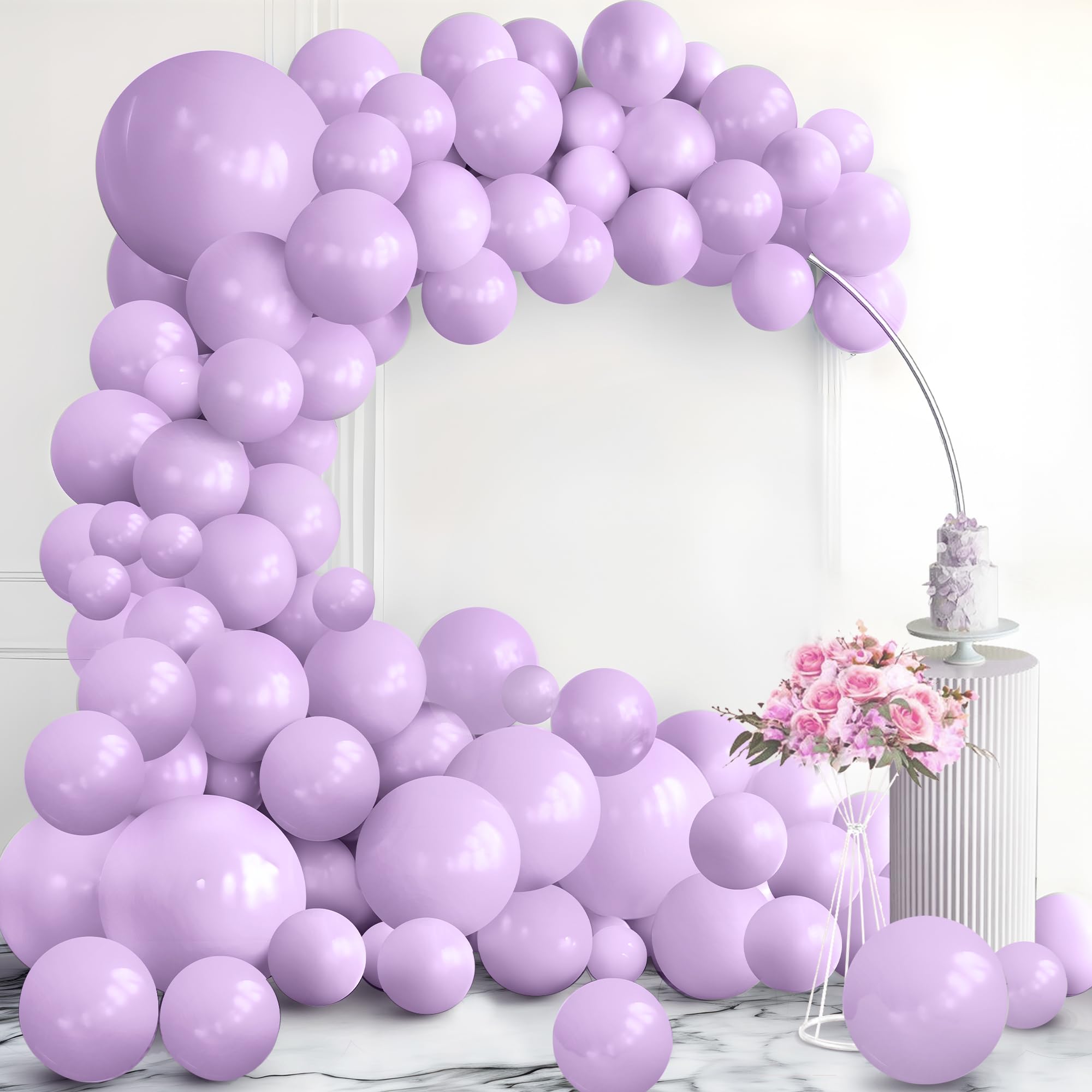 Amazon.com: KatchOn, Pastel Purple Balloons Set - Large 18 Inch, Pack ...