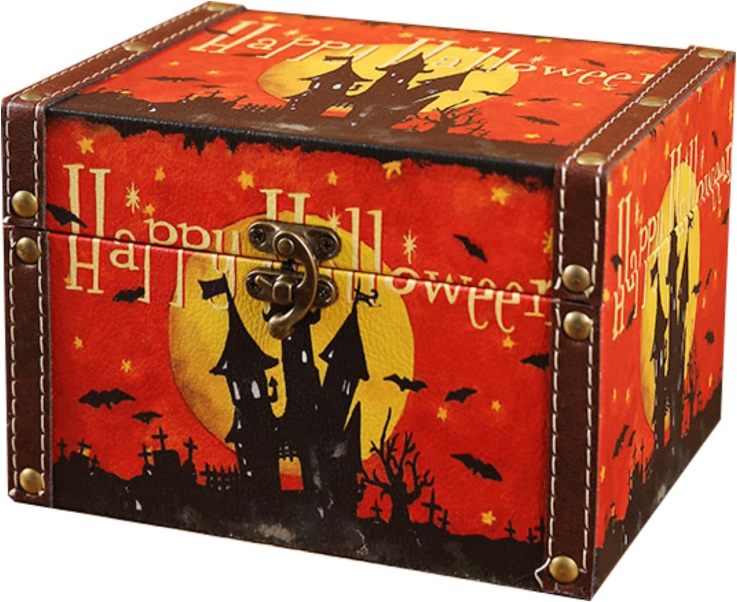 Amazon.com: POWER UNICO FLOWER Vintage Halloween Storage Box - Handmade ...