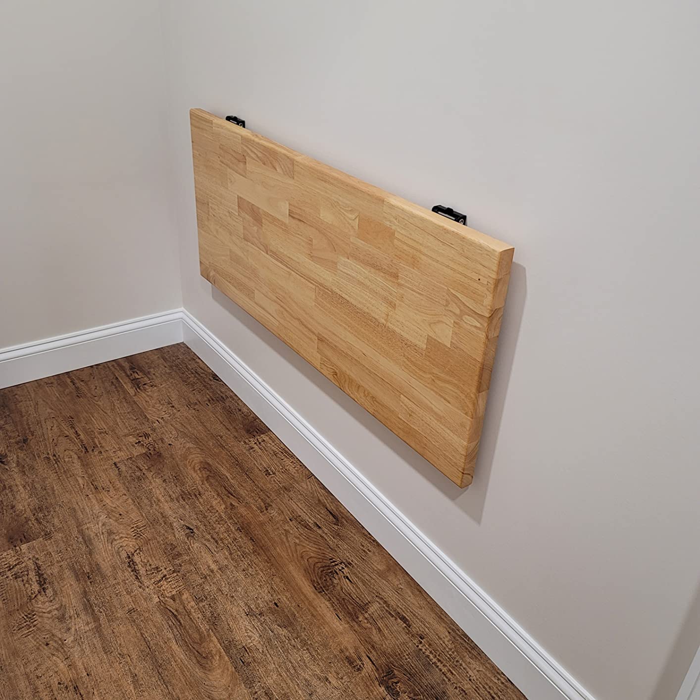 $22/mo - Finance SafeRacks Heavy Duty Wall Mounted Folding Table | Collapsible Workbench with ...