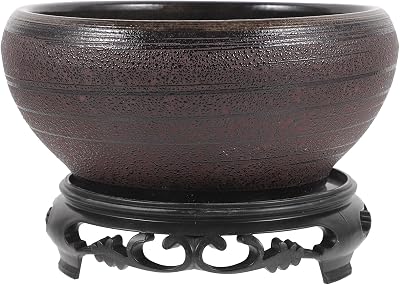Amazon.com: INOOMP Ceramic Chinese Flower Pot with Base White Water ...