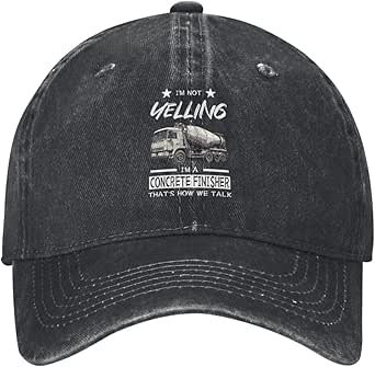 Concrete Finisher Construction Worker Laborer Cement Hat Baseball Cap ...