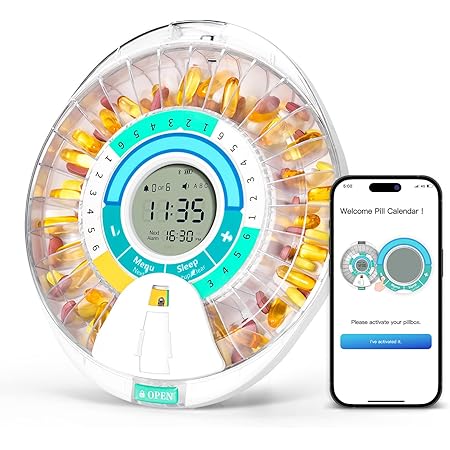 Amazon.com: LiveFine Smart WiFi Automatic Pill Dispenser | 28-Day ...