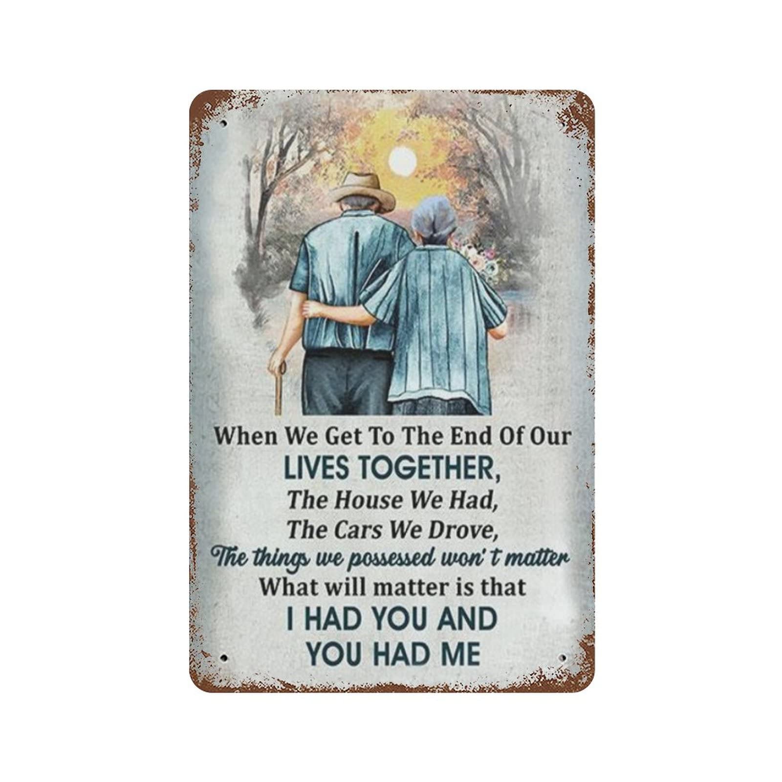 Amazon.com: VIOFLOW Vintage Metal Tin Sign To My Wife Couple Wife Gift ...