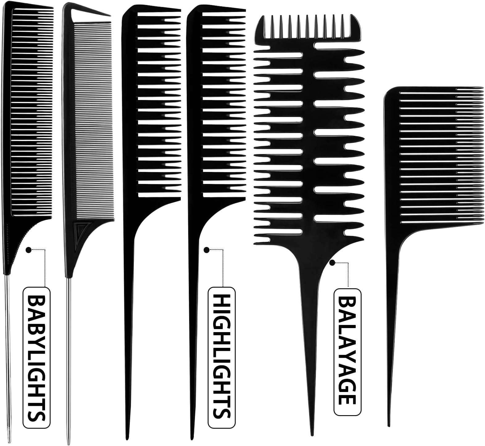 Amazon.com : Framar Dreamweaver Highlight Comb Set – Combs for Hair ...