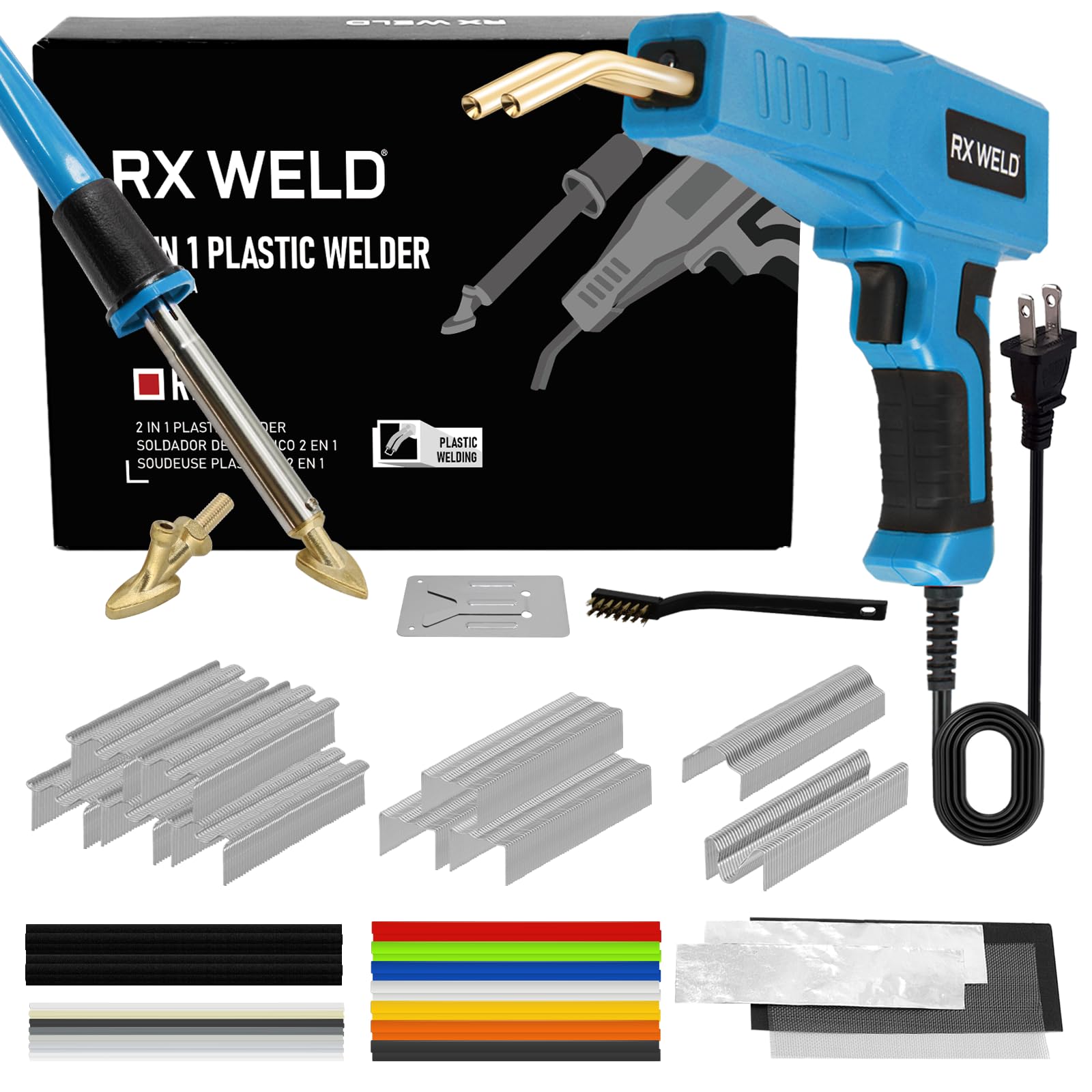 Snapklik.com : Plastic Welder, 2 In 1 Welding Kit Repair Welder 1000PCS ...
