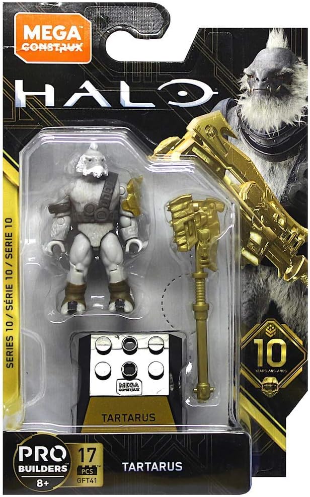 Amazon.com: Mega Construx Halo Heroes Pro Builders Series 10 Tartarus ...