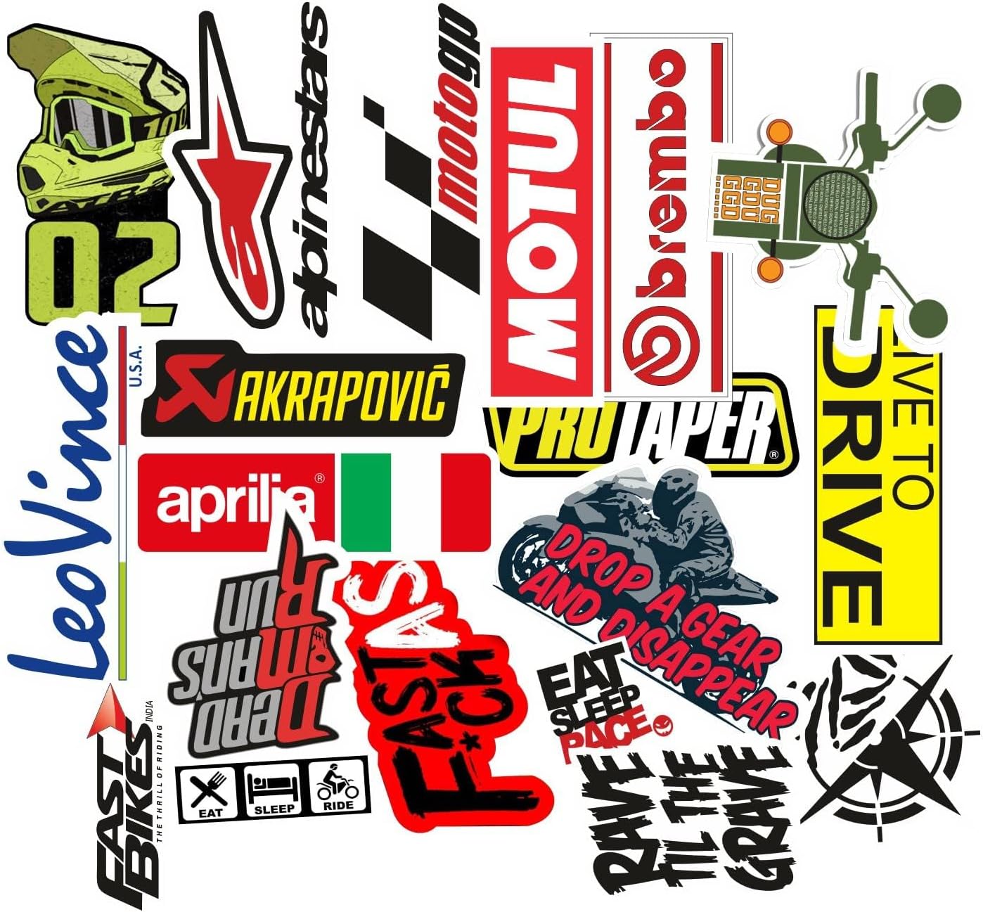 Automopix Bike Stickers Leh Ladakh Bike Vinyl, Multi Decals Tool Box ...