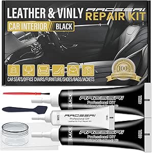 Black Leather Repair Kit for Car Interior. Vinyl Repair Kit. Leather ...