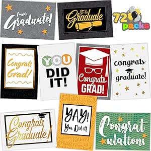 Amazon.com : JOYIN 72 Pack Graduation Cards with Envelopes ...