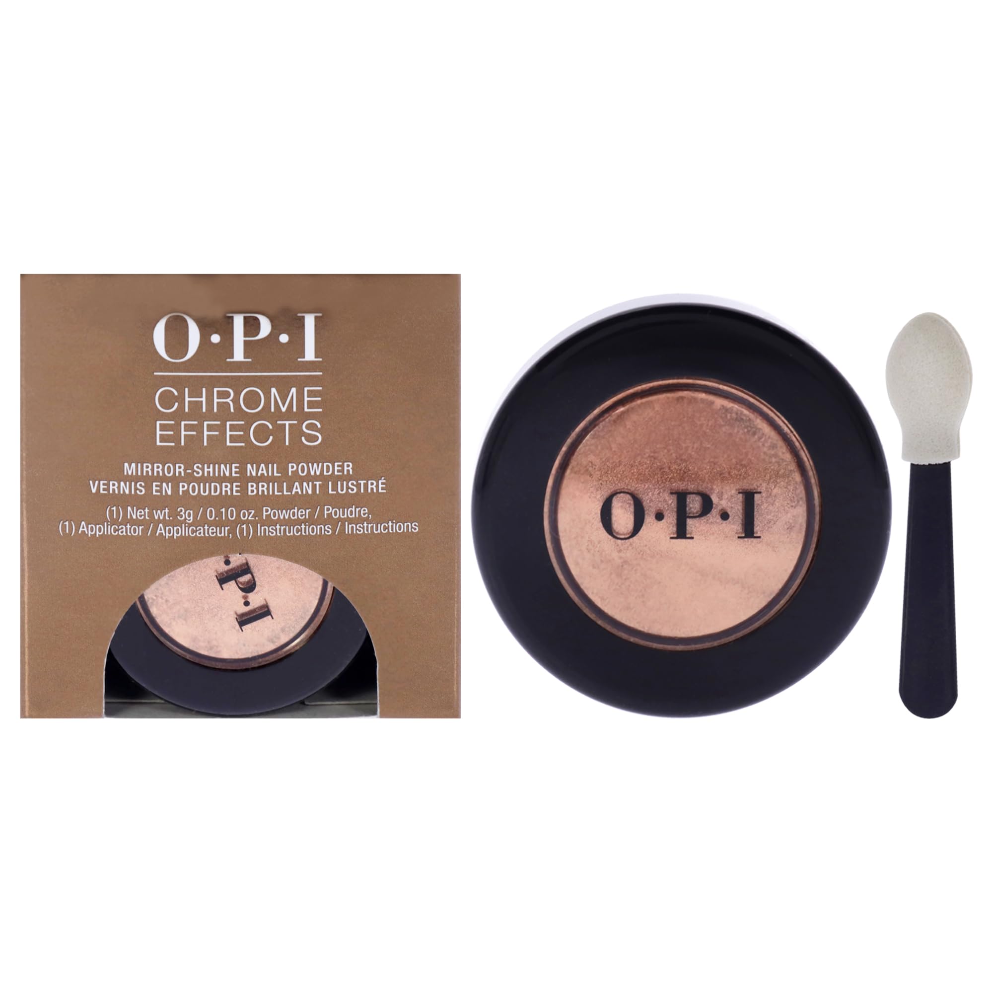 OPI Chrome Effects Mirror Shine Nail Powder Bronzed By the Sun : Amazon ...