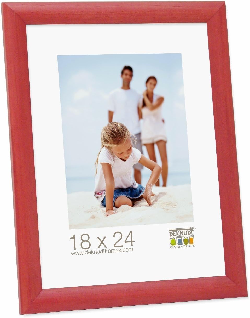 Deknudt Frames S40CL4 Cadre Photo Bois Rouge 30 x 40 cm : Amazon.fr ...