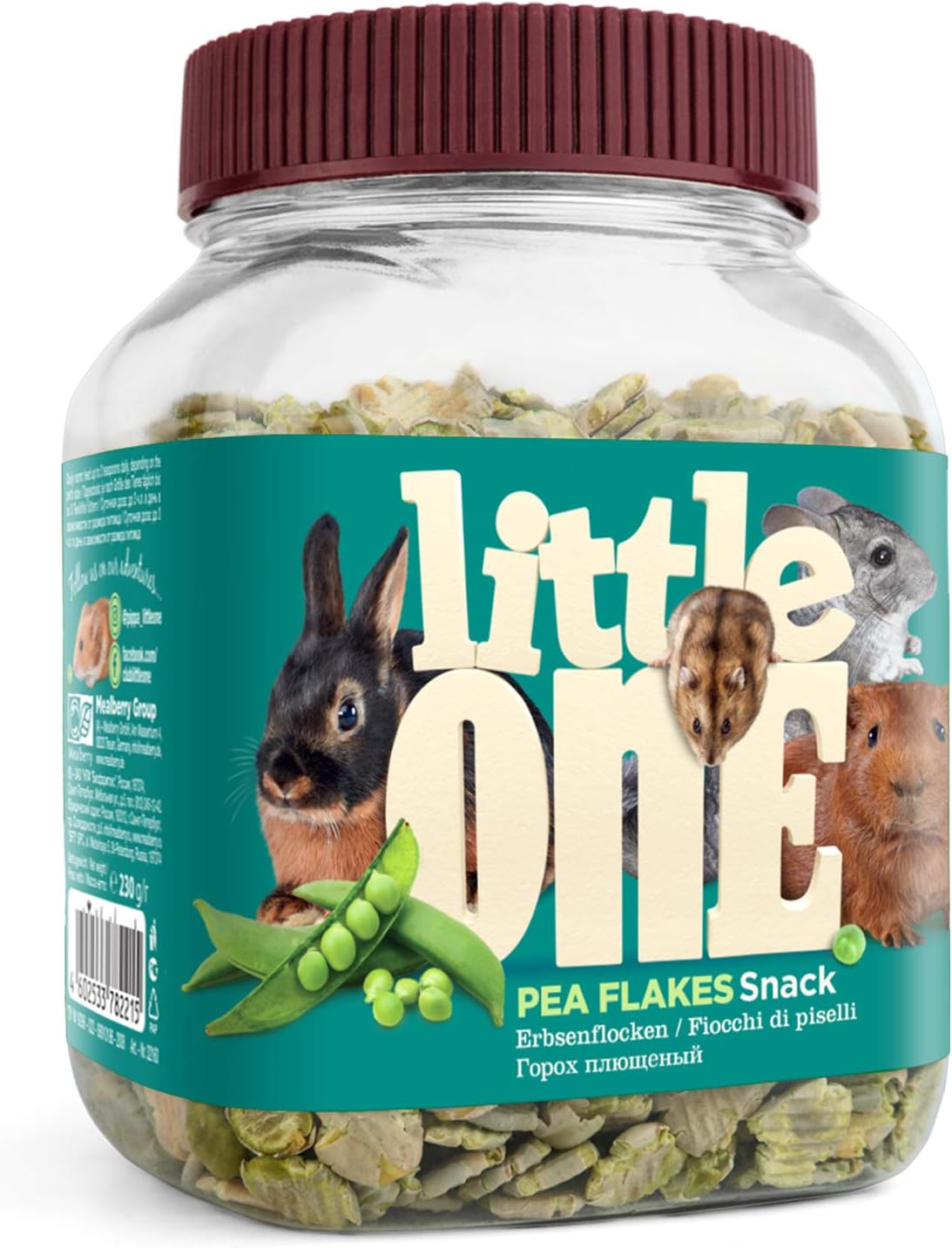 Little One Snack Pea Flakes for Small Animals, 230 g : Amazon.co.uk ...