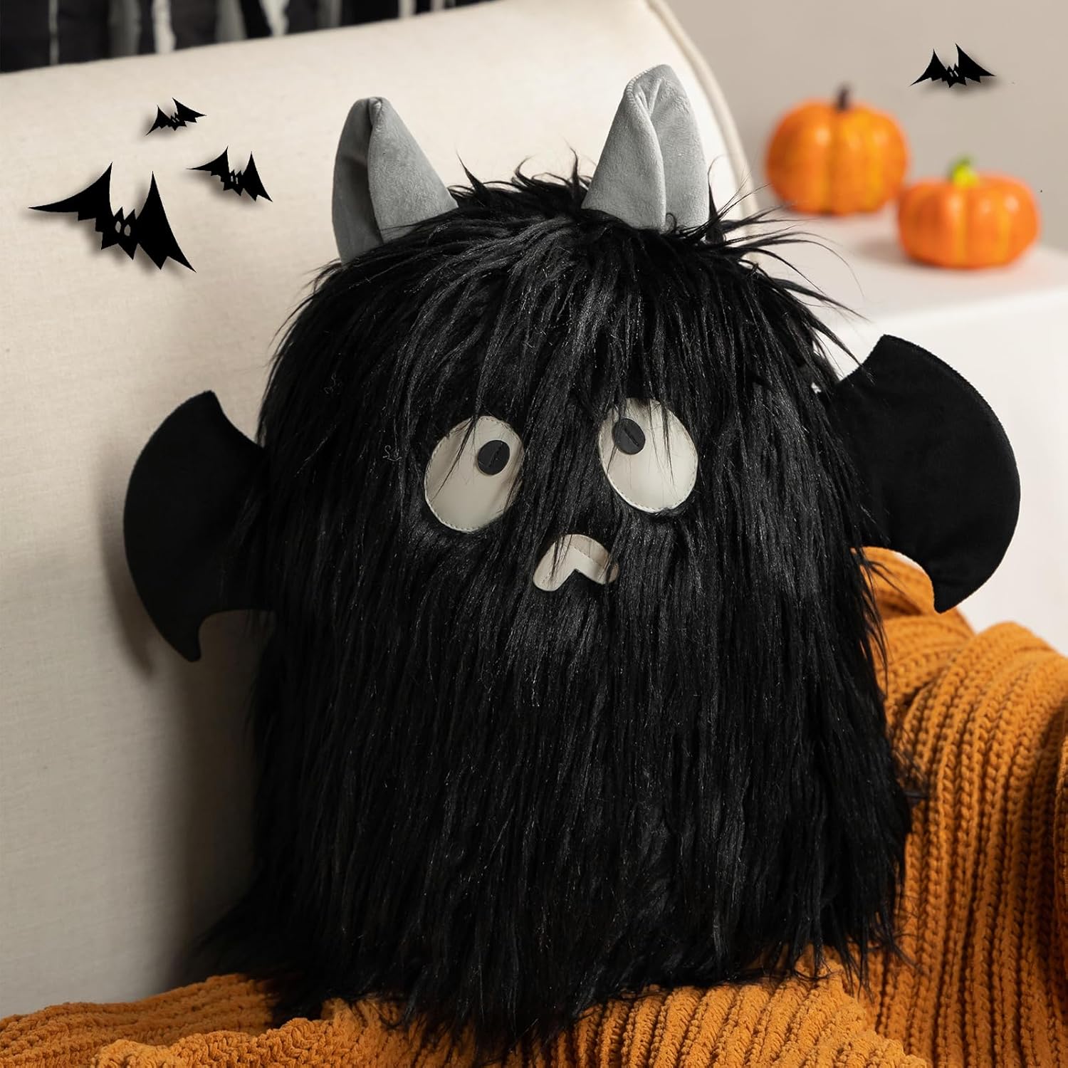 Amazon.com: Ashler Halloween Ghost Pillows, Ghost Shaped Throw Pillow ...