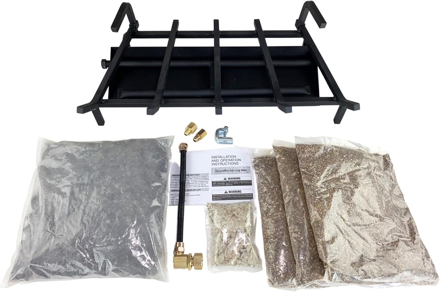 Amazon.com: Dreffco 24" Vented LP Gas Log Fireplace Heavy-Duty Pro ...