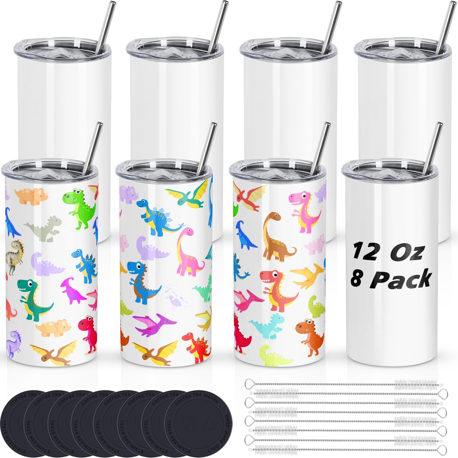 Amazon.com | PYD Life 12 Pack 2 OZ Sublimation Shot Mugs Tumblers ...