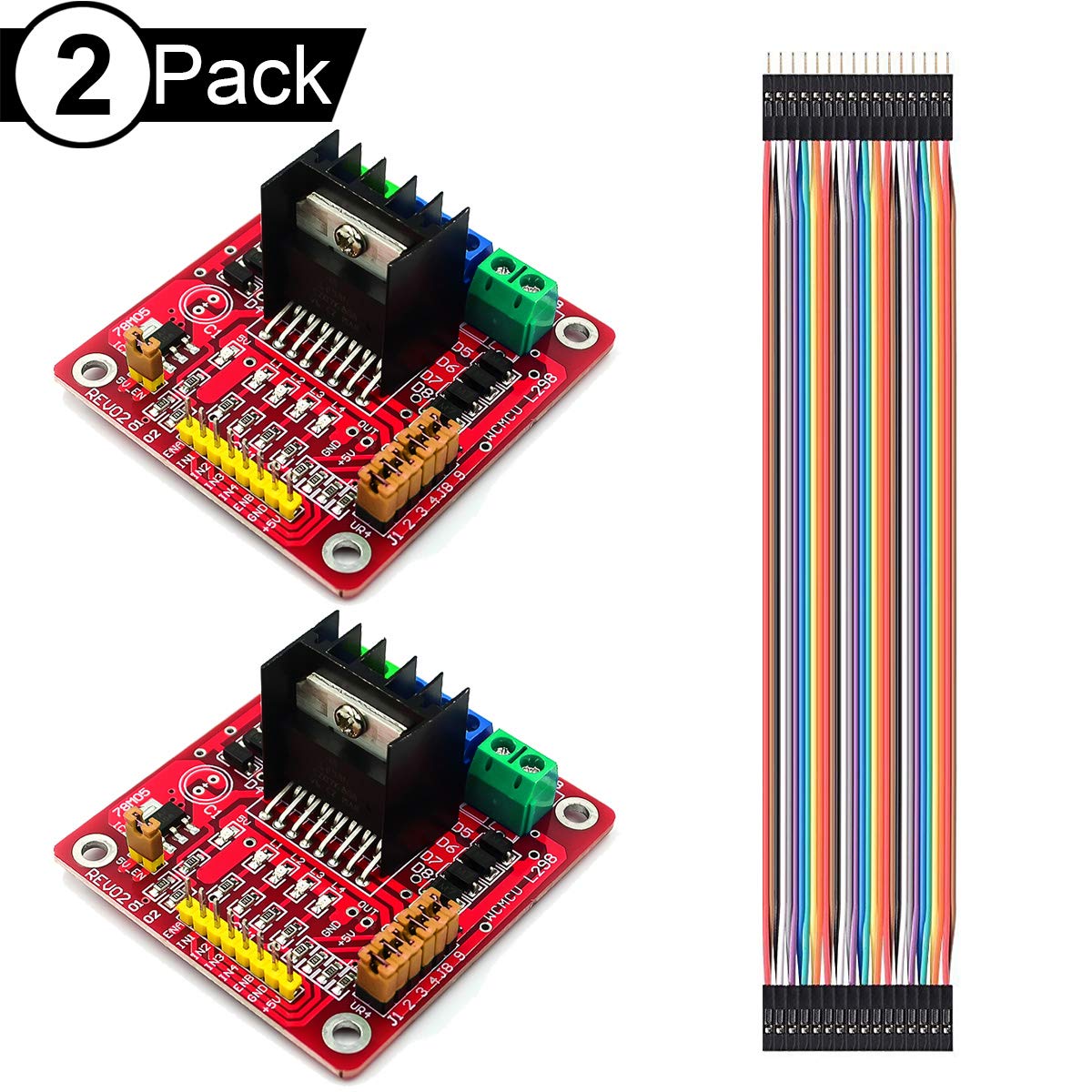 2pcs L298n Motor Driver Module Dual H Bridge Dc Stepper | Desertcart INDIA