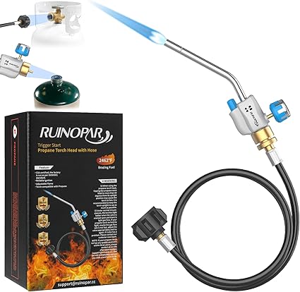 Amazon.com: RUINOPAR Propane Torch Head with Igniter,Trigger Start ...