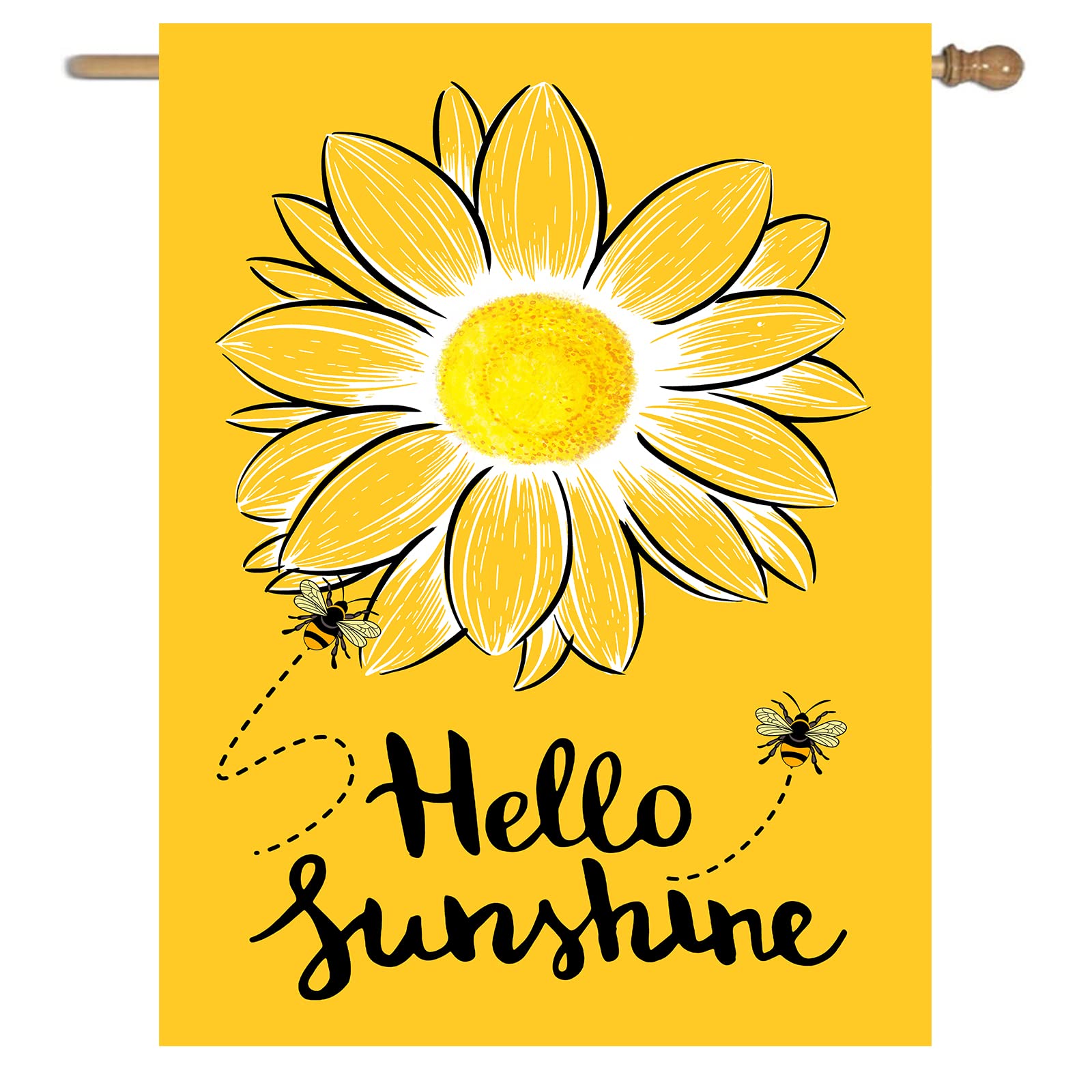 Amazon.com : Summer Flags 28 x 40 Double Sided Hello Sunshine House ...