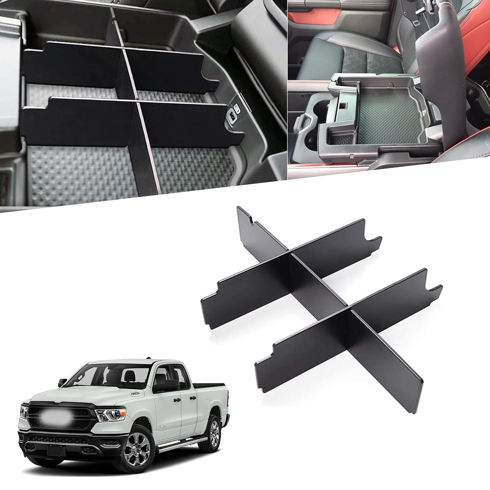 Buy Yumzeco Center Console Organizer Insert Divider Compatible with ...