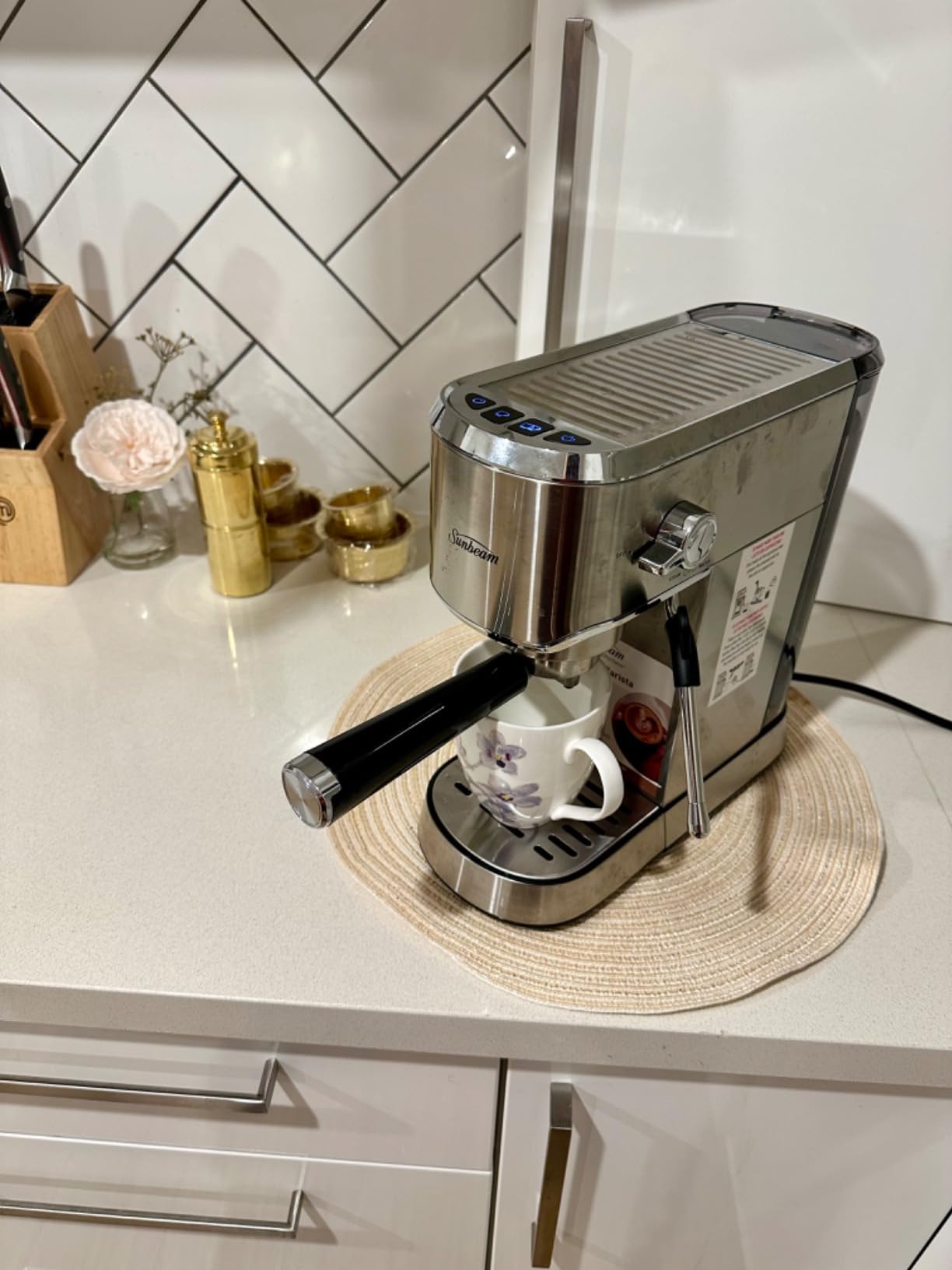 Sunbeam Compact Barista Espresso Machine | Small Manual Coffee Machine ...