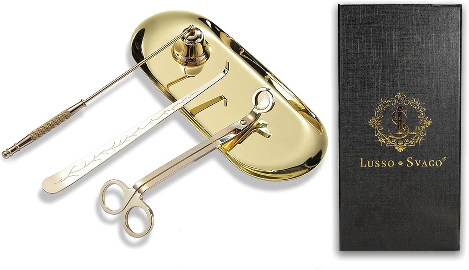 Amazon.com: Lusso Svago 4 in 1 Candle Care Kit Gift Package, Candle ...