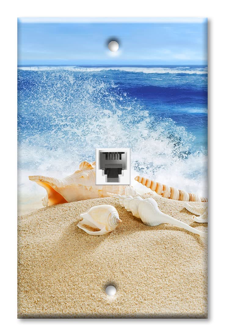 Amazon.com: Art Plates - One Port RJ11 - Telephone decorative printed ...