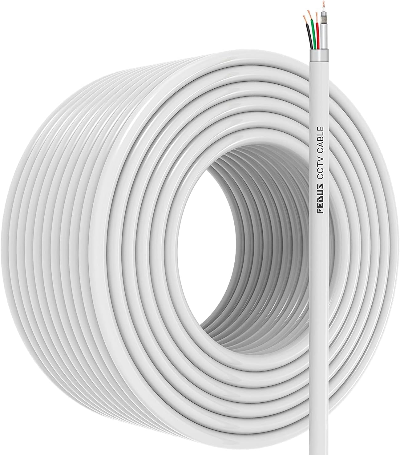 D-Link Outdoor High Performance CCTV Cable (3+1), 90 Metres, Black ...