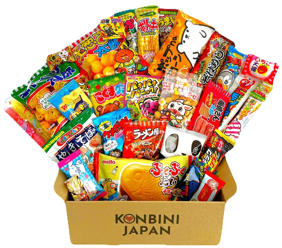 Amazon.com : Konbini Japan - Authentic Japanese Dagashi Variety Box ...