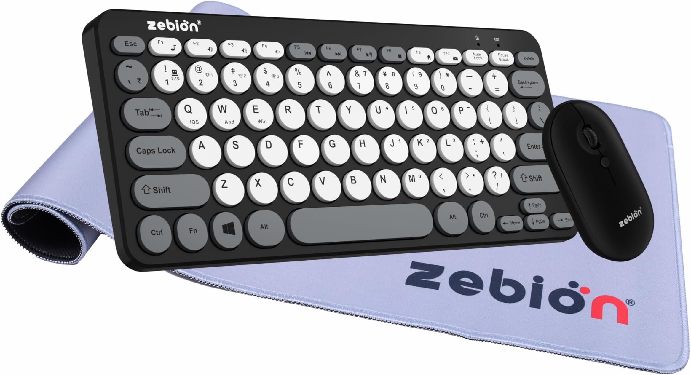 Amazon.in: Buy Zebion G3000 Trinity 3 in 1 Wireless Keyboard & Mouse Combo with Mouse PAD ...