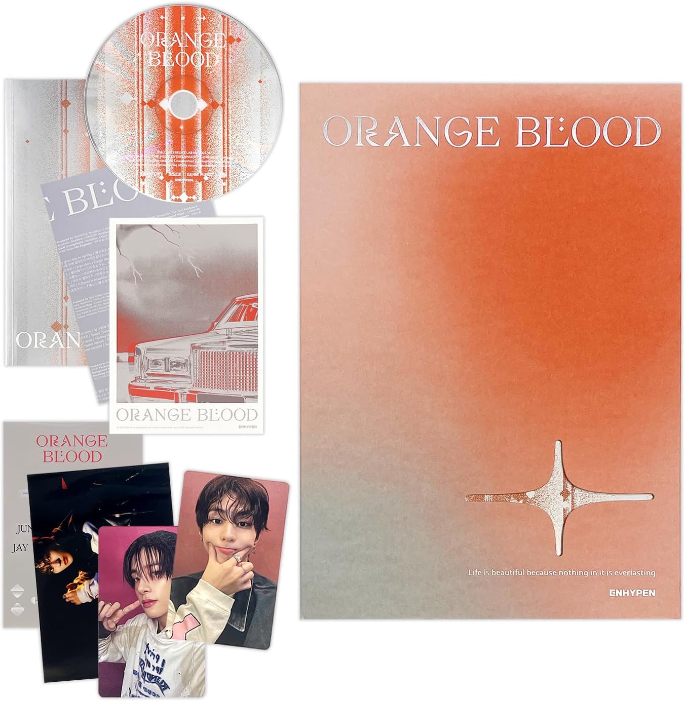 Amazon.com: ENHYPEN - [ORANGE BLOOD] (KSANA Ver.) Photo Book + CD-R ...