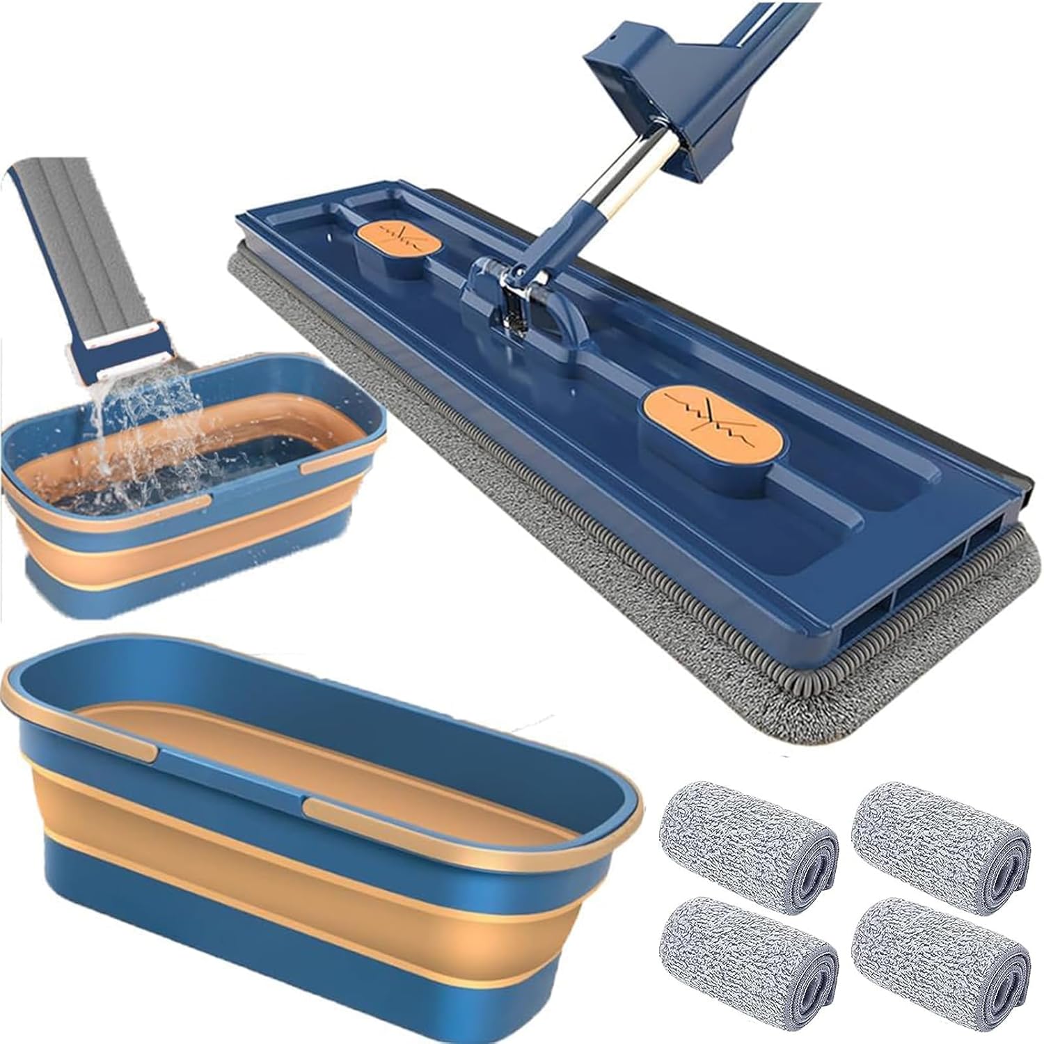 Amazon.com: Dfcdcoo New 2024 Style Large Flat Mop,Roseionly Large Flat ...