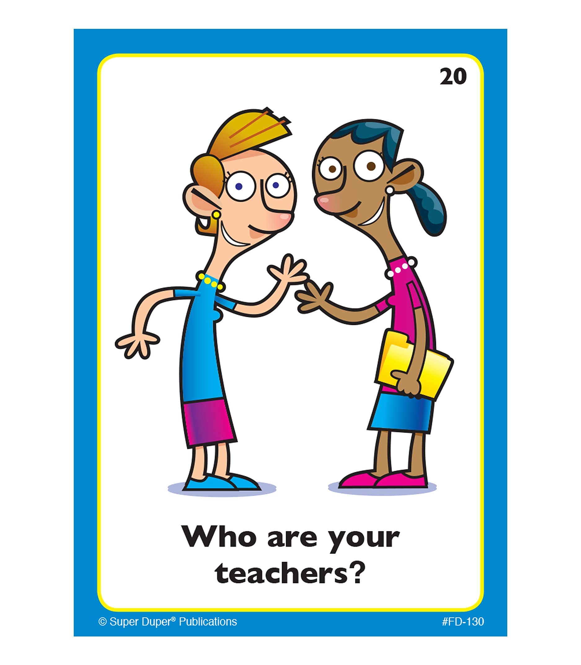 Buy Super Duper Publications | WH Questions at School Fun Deck Flash ...