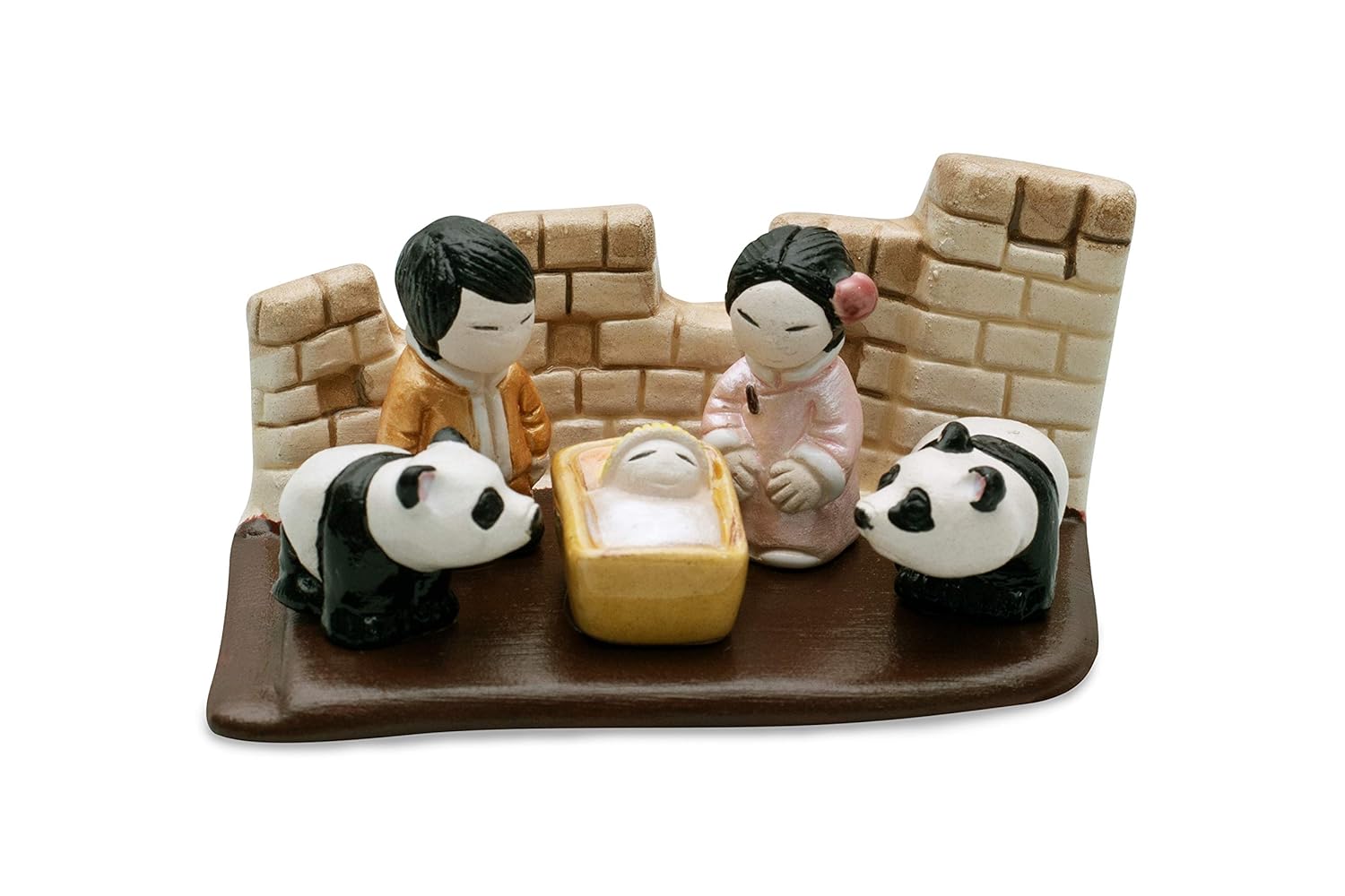 Amazon.com: Chinese "B" Nativity Scene - Handmade in Clay - 1 block - 3 ...
