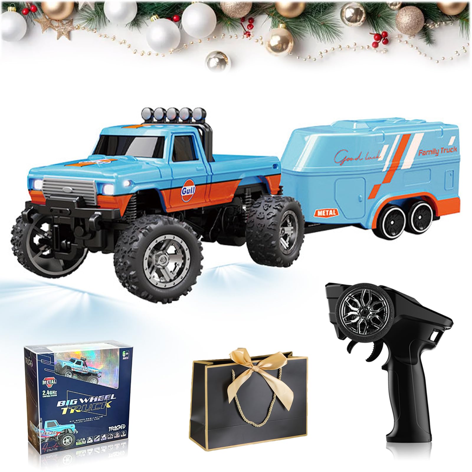 Amazon.com: Mini Rc Monster Truck With Three-Speed Adjustment, Alloy Rc ...