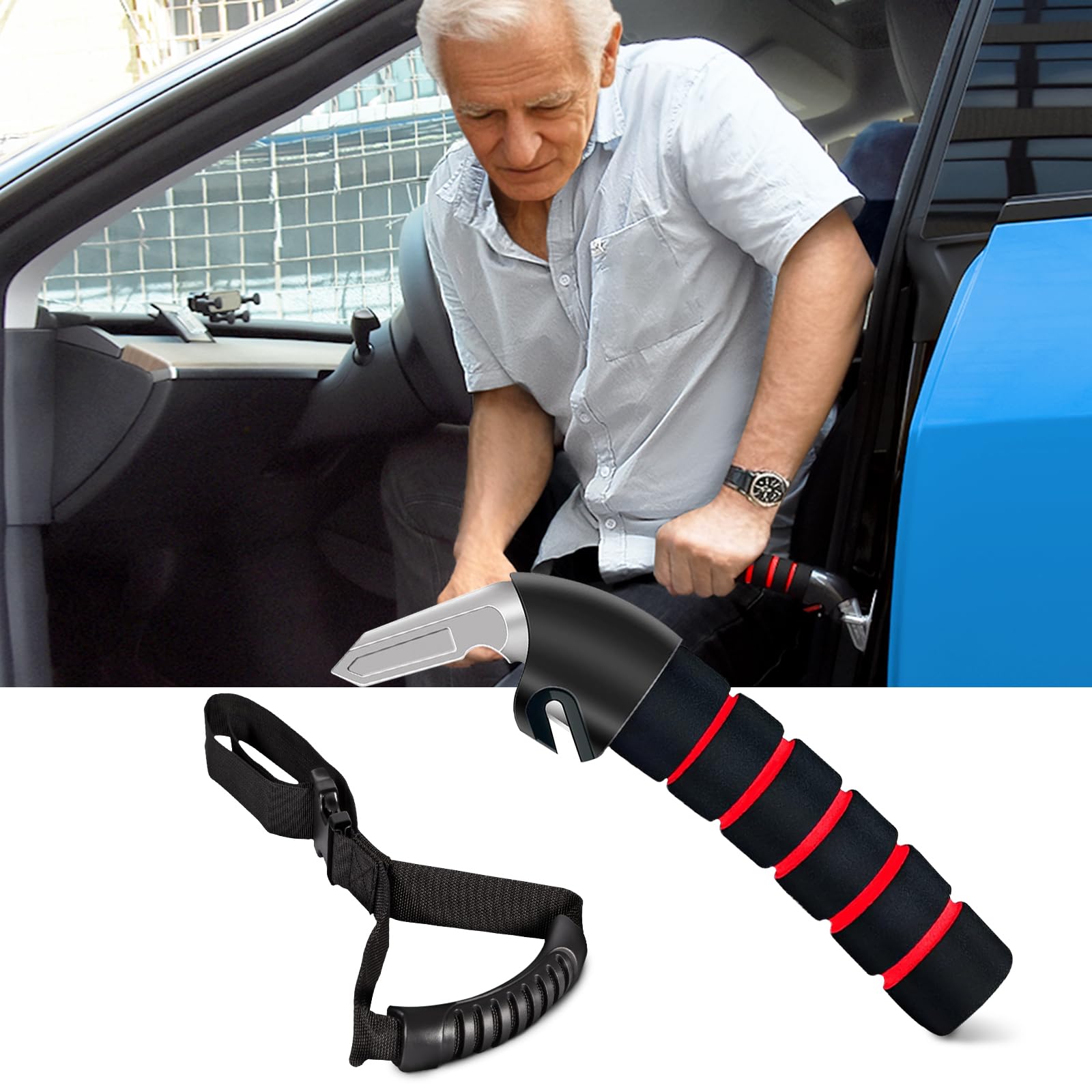 Amazon.com: Vexellence Car Door Handle for Elderly, Mobility Car Assist ...