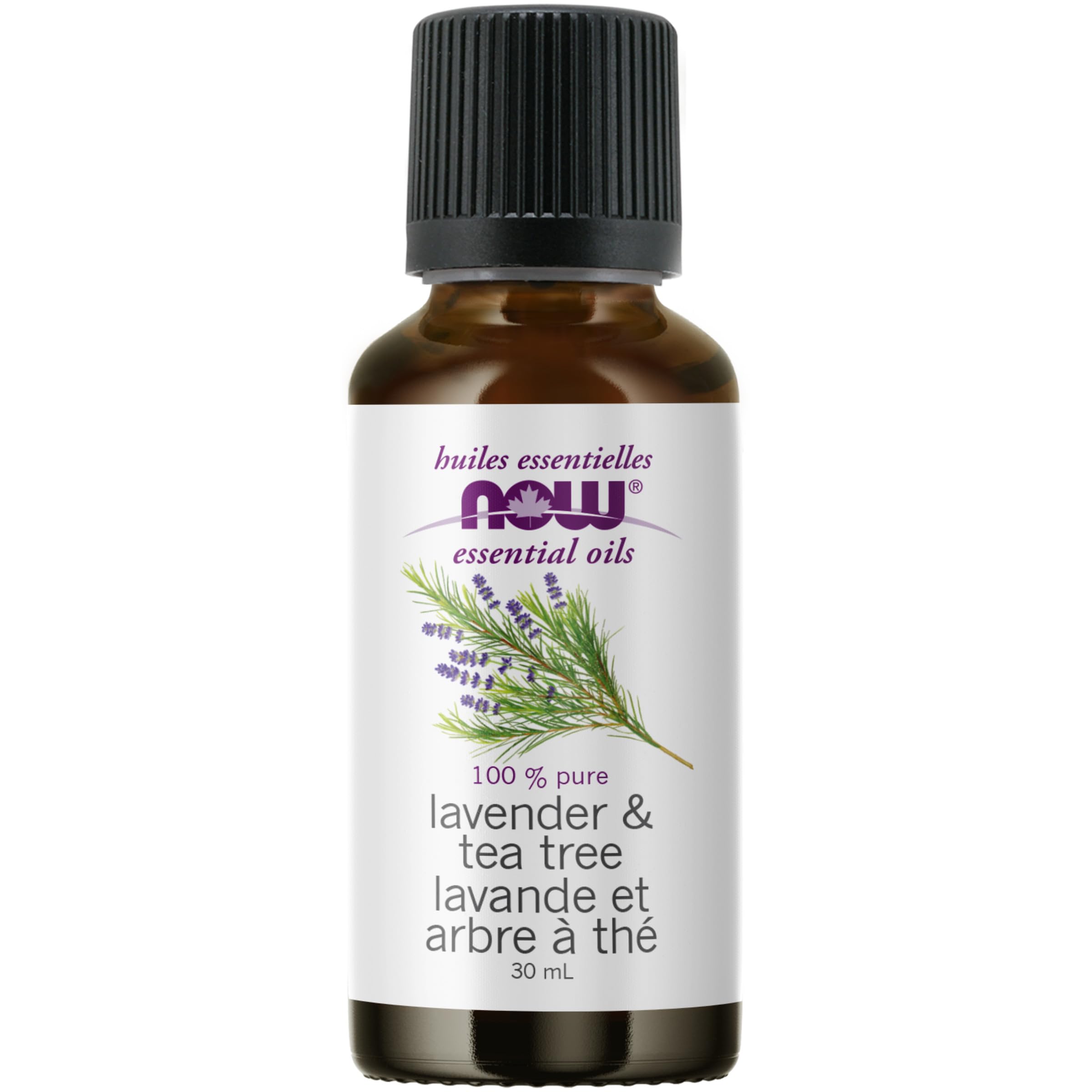 NOW Essential Oils, Lavender & Tea Tree Oil, Stimulating Aromatherapy ...